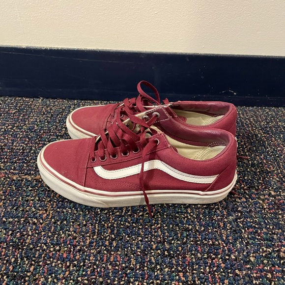 Vans | Shoes | Maroon Old Skool Vans Shoes | Poshmark
